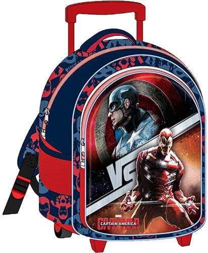 Τσαντα Δημοτικου Τρολευ Captain America - Σχολικες τσαντες (PER.996208)
