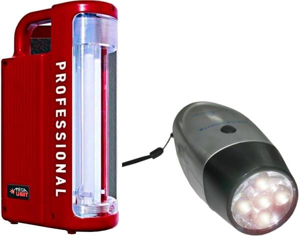 Mega Light Professional + Mega Light Free Energy 5led - Φακοι (PER.997196)