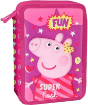 Κασετινα Διπλη Γεματη 3D Peppa PIG - Σχολικες κασετινες (PER.217060)