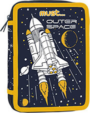 Σχολικη Κασετινα Διπλη Γεματη Must Outer Space - Σχολικες κασετινες ...