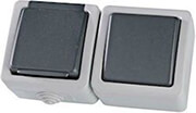 Eurolamp 147-16215 Διακοπτης Α/R KAI Πριζα Σουκο Γκρι Ip54 ...