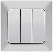 Eurolamp 152-12203 Διακοπτης Τριπλος Νικελ MAT - Ηλεκτρολογικα ...