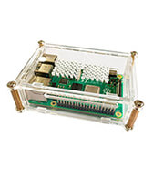 Raspberry PI 4B Case Acrylic - Raspberry (PER.224023)