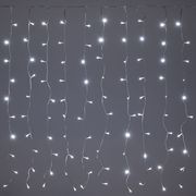 200 LED Κουρτινα Διαφανο Παγου Επεκτεινομενη Σταθερη 2χ1μετρα Εσωτ ΚΑΙ ...