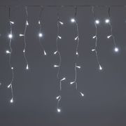 150 LED Σταλακτιτης Διαφανο Παγου Επεκτεινομενο Σταθερο 60χ300εκ Εσωτ ...