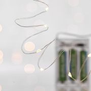 Eurolamp Σειρα 20 Daylight Mini LED Μπαταριας 3xaa 1.9m Ασημι Χαλκος ...