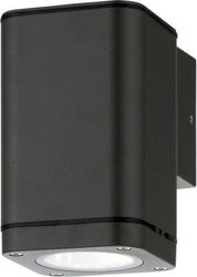 Geyer Επιτοιχο Spot 1xgu10 1842a Ip54 Μαυρο - Φωτιστικα (PER.256807)