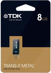 TDK Trans-it Metal 8GB Usb2.0 Flash Drive Black - Μνημες usb (PER.556657)