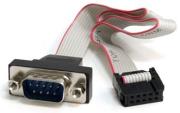 Startech 9-pin Serial Male TO 10-pin Motherboard Header Panel Mount ...