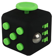 Fidget Cube Black/green - Fun gadgets (PER.939177)