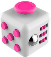 Fidget Cube White/pink - Fun gadgets (PER.939181)