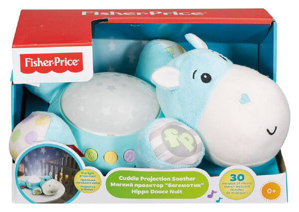 Μουσικος Προβολεας Fisher Price Ιπποποταμος - Παιχνιδια-0-6 μηνων (PL1 ...