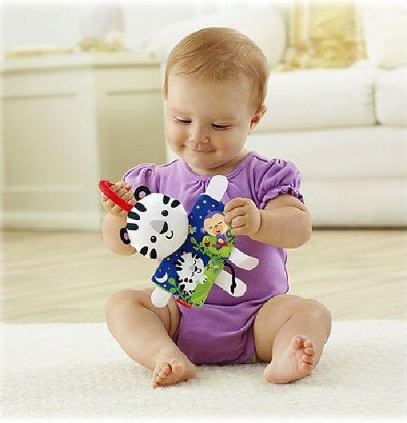 Μαλακο Βιβλιαρακι Fisher Price Τιγρακι - Παιχνιδια-0-6 μηνων (PL1 ...