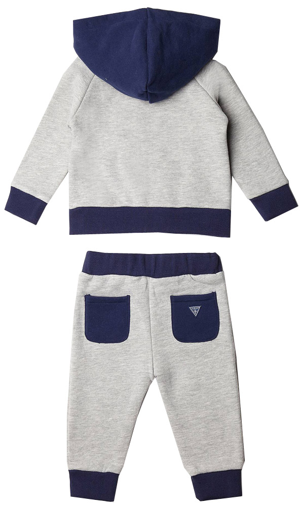 Σετ Φουτερ/παντελονι Guess Kids I84g05 K7of0 Γκρι Μελανζε/μπλε - Αγορι ...