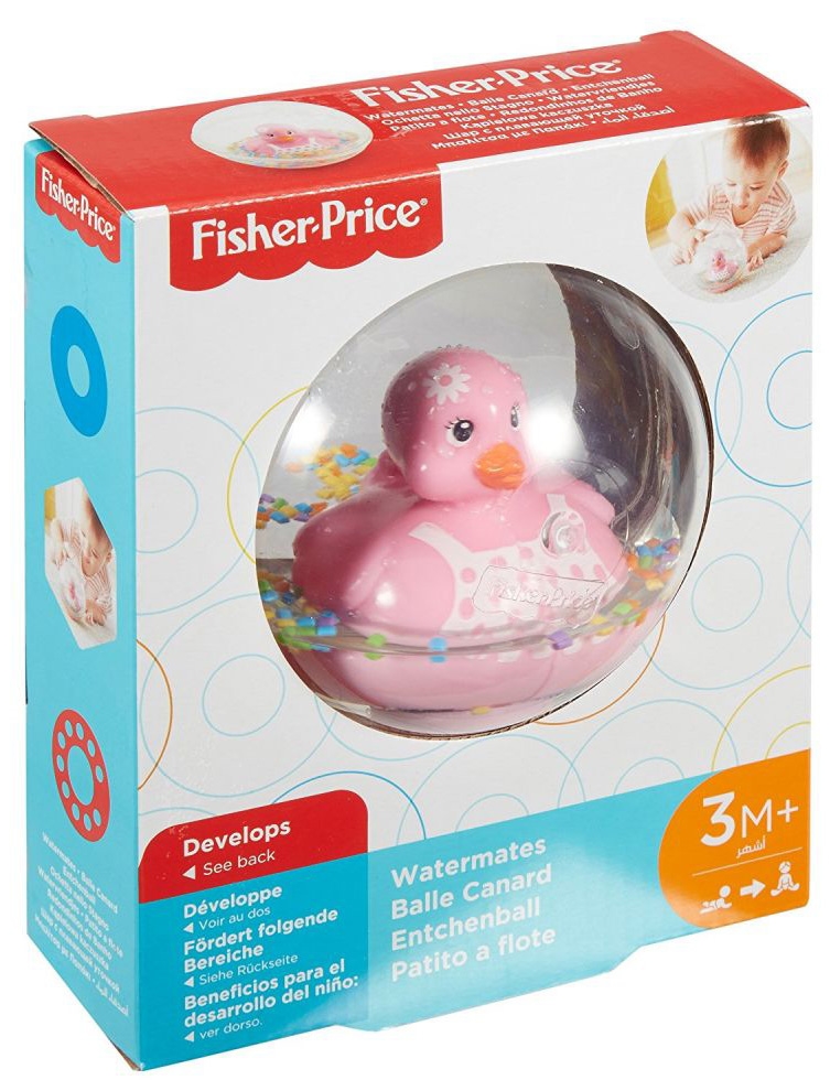 Fisher Price Μπαλιτσα Με Παπακι Ροζ - Παιχνιδια-6-12 μηνων (PL1.152046100)