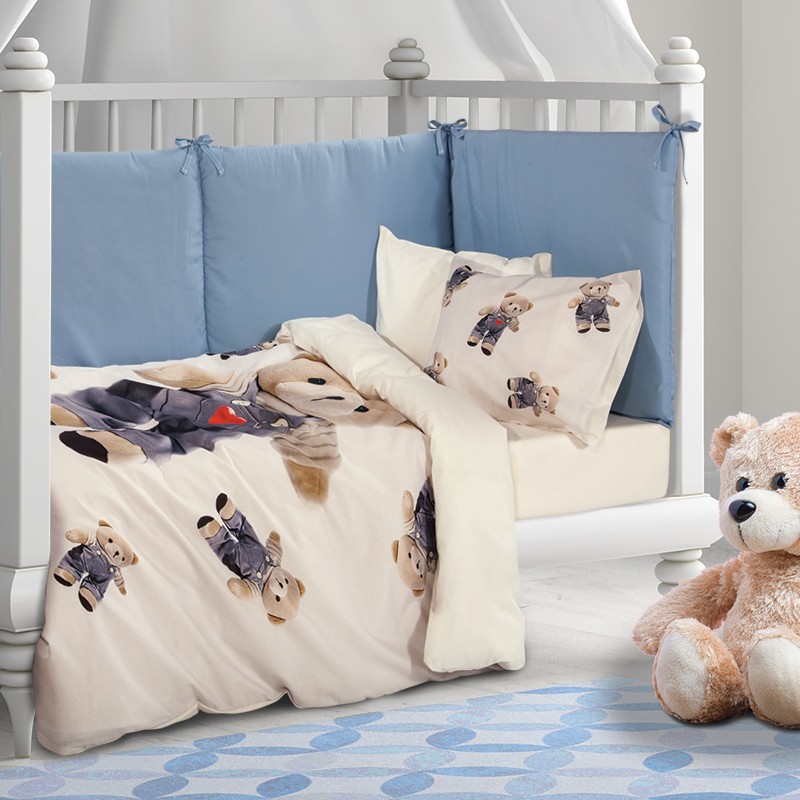 Σετ Σεντονια Κουνιας Baby Collection Greenwich Polo Club 2919 Εκρου ...