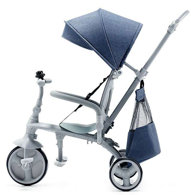Τρικυκλο Ποδηλατο Με Λαβη Ελεγχου Kinderkraft Jazz 4 Σε 1 Denim ...