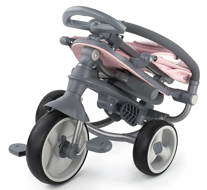 Τρικυκλο Ποδηλατο Με Λαβη Ελεγχου Kinderkraft Jazz 4 Σε 1 Ροζ ...