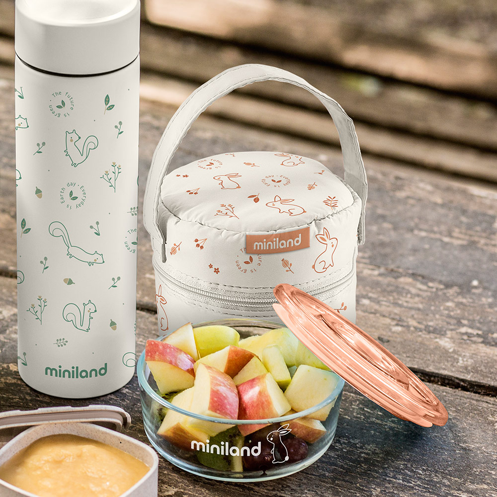 Ανοξειδωτος Θερμος Υγρων Miniland Natur Thermos Chip 450ml - Θερμος ...