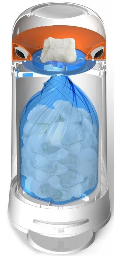 Καδος Για Πανες Prince Lionheart Twistr Diaper Disposal System - White ...
