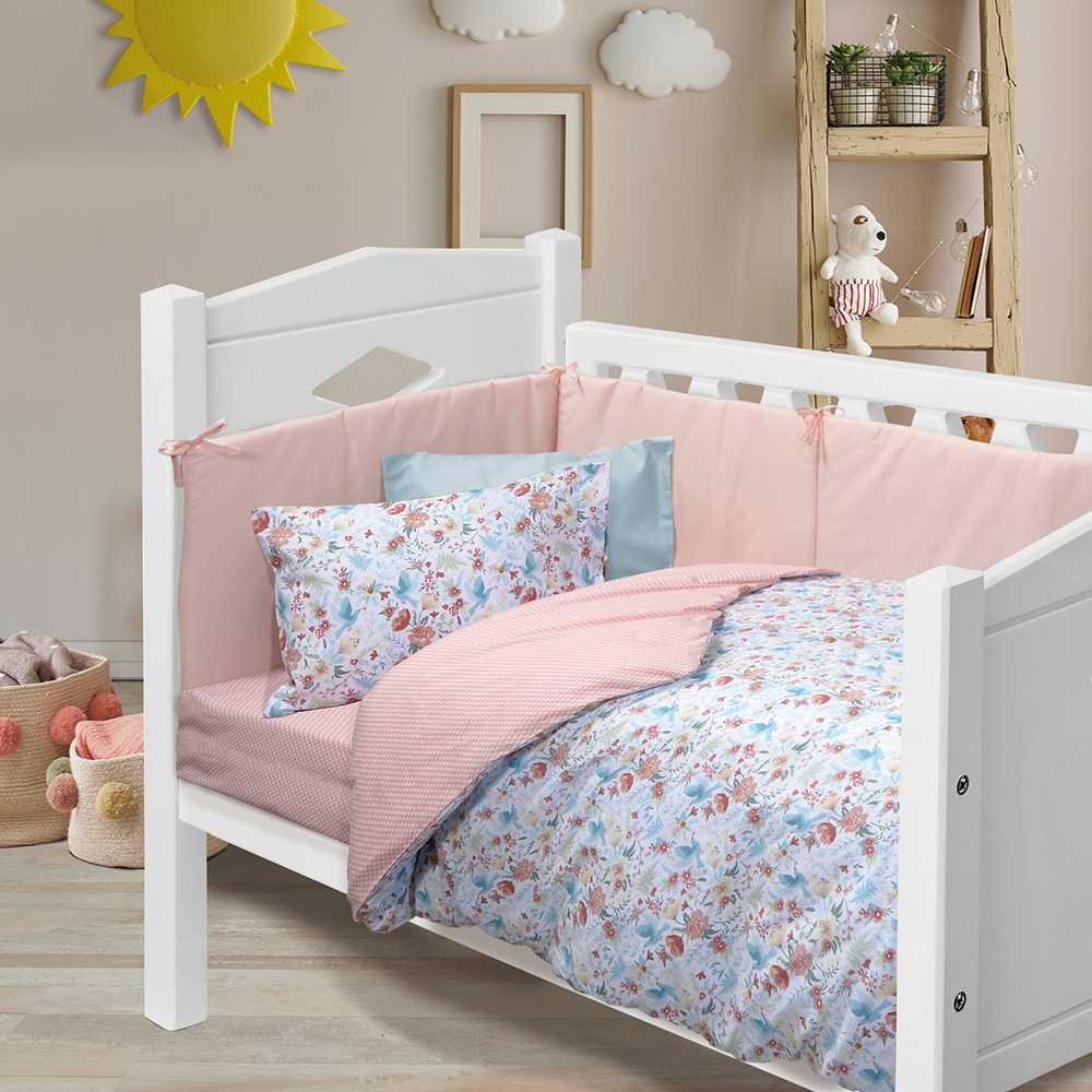 Σετ Σεντονια Κουνιας Das Home Baby Fun Σομον/κιτρινο/μεντα 130x170 Σχ ...