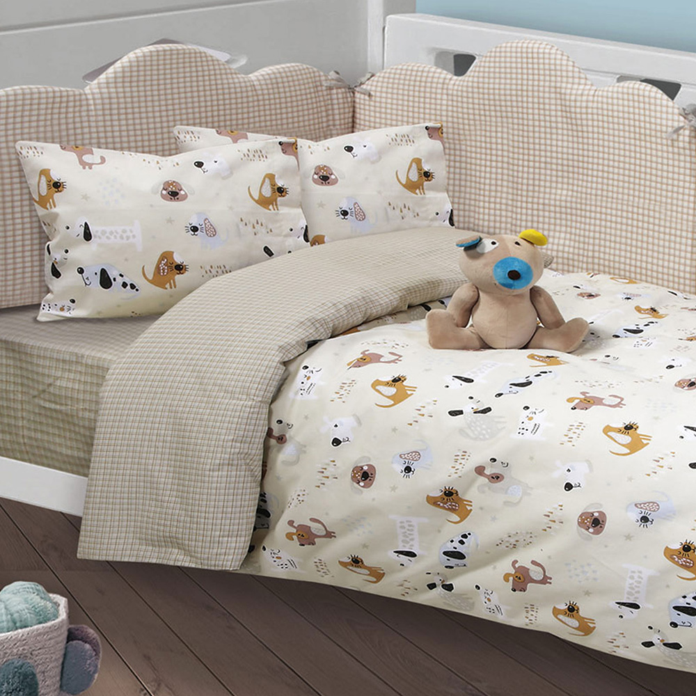 Σετ Σεντονια Das Home Λικνου Baby Fun 4766 Μπεζ Γκρι 70x120cm ...
