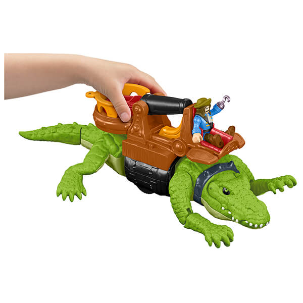 Imaginext Κροκοδειλος-τερας Και Πειρατης Με Αξεσουαρ [dhh63 ...