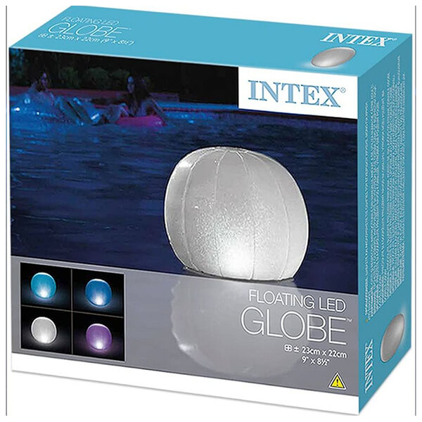 Αιωρουμενο Στρογγυλο Φωτιστικο Πισινας Intex Floating Led Ball With ...
