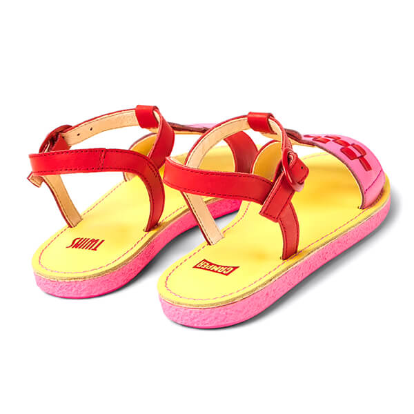Πεδιλα Camper Twins K800535-001 Ροζ/κοκκινο (eu:26) - Υποδηση-πεδιλα ...