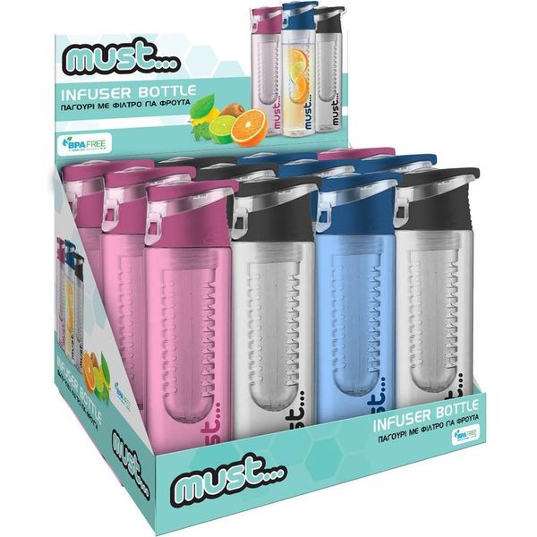 Παγουρι Με Φιλτρο Must Tritan Ροζ (700 Ml) - Εξοπλισμος-αξεσουαρ ...