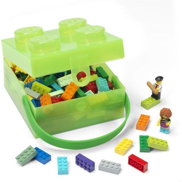 Κουτι Αποθηκευσης Lego Ημιδιαφανες Με Χερουλι Πρασινο - Δωματιο ...