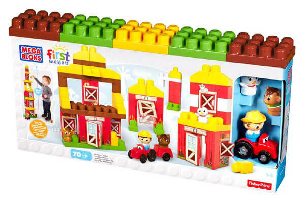 Τουβλακια Fisher Price Mega Bloks Φαρμα Friendly Farm - Παιχνιδια-12-24 ...
