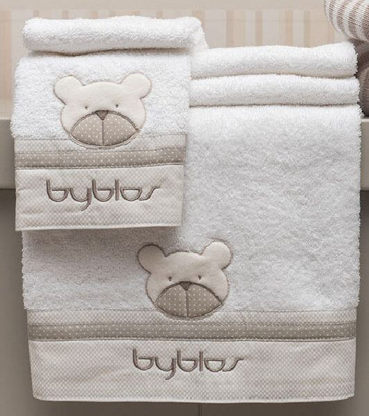 Βρεφικες Πετσετες Μπανιου Byblos Amici Beige Des.81 Μπεζ (2τμχ) - Λευκα ...