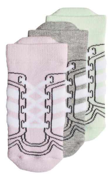Καλτσες Adidas Performance Ankle Socks 3p Ροζ/γκρι/πρασινες - Καλτσες ...