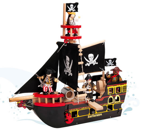Ξυλινο Πειρατικο Καραβι Le Toy Van Barbarossa Pirate Ship [tv246 ...