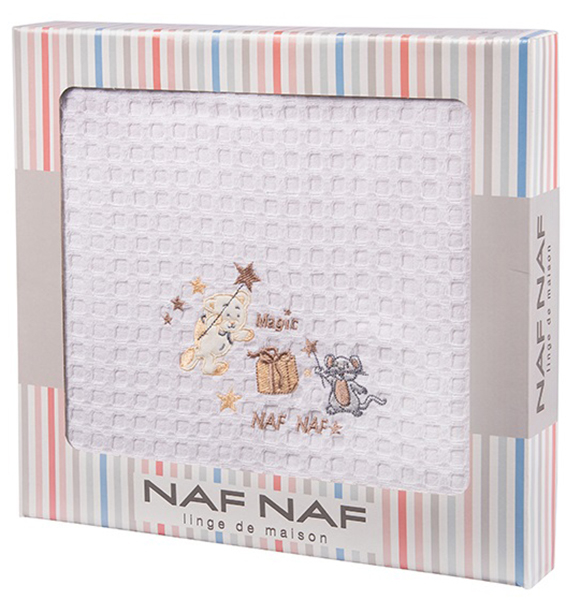 Κουβερτα Βρεφικη Naf Naf Πικε Mouse Λευκο 110χ160cm - Λευκα ειδη ...