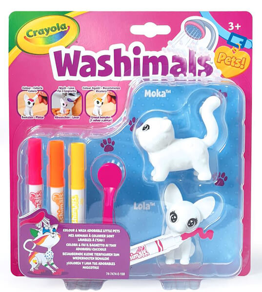 Crayola Washimals Σετ Γατακι & Σκυλακι - Γραφικη υλη (PL1.152089912)