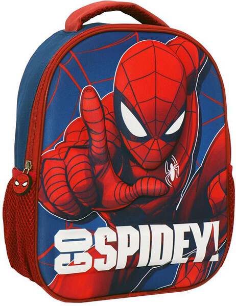 Σχολικη Τσαντα Πλατης Νηπιου Spiderman Go Spidey Must 1 Θηκη - Σχολικες ...