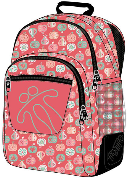 Τσαντα Πλατης Γυμνασιου Totto Morral Rayol 2o4 Με 3 Θηκες - Σχολικες ...