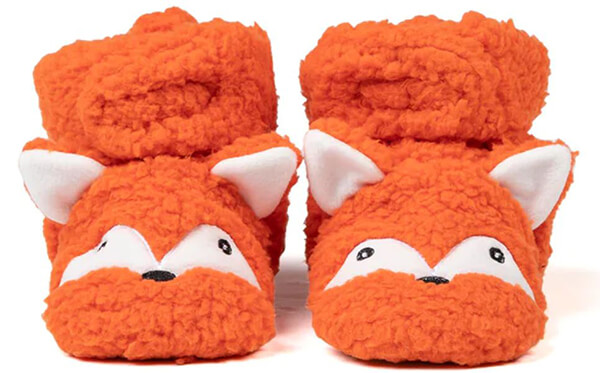Βρεφικες Παιδικες Παντοφλες Cozy Sole Ζωακια-αλεπου Καφε (eu:23-24 ...