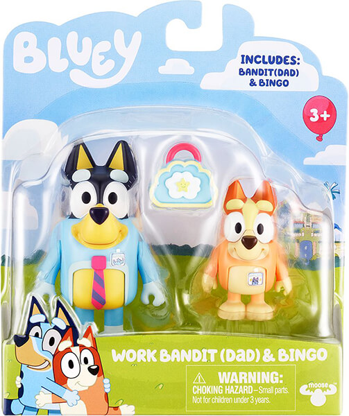 Φιγουρα Bluey 2 Pack W6 Work Bandit (dad) Bingo [bly55000] - Παιχνιδια ...