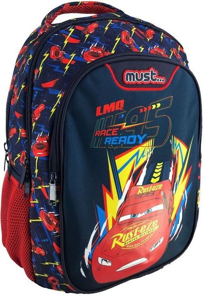 Τσαντα Πλατης Δημοτικου Must Disney Cars Race Ready Μπλε Σκουρο ...