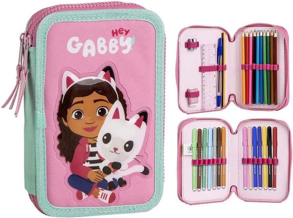 Κασετινα Διπλη Γεματη Cerda Gabby΄s Dollhouse - Κασετινες (PL1.152110325)