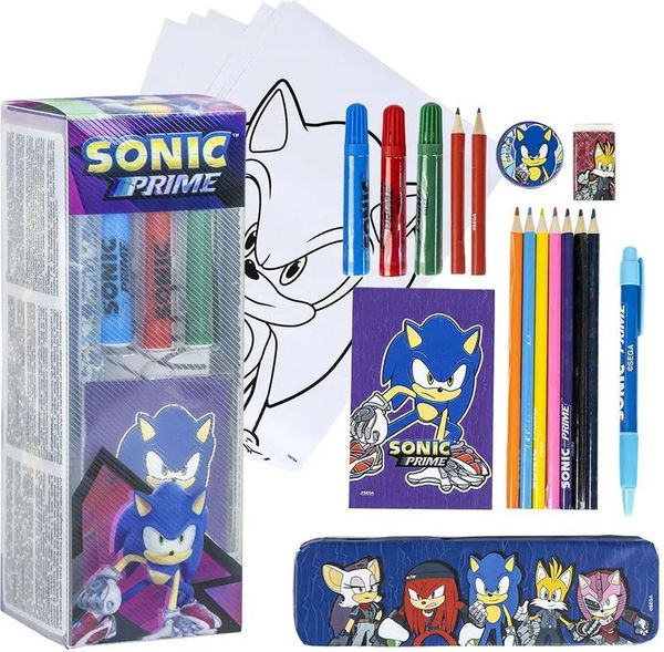 Σετ Ζωγραφικης-χρωματισμου Cerda Sonic Prime 16 Τμχ - Γραφικη υλη (PL1 ...