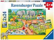 Ζωολογικος Κηπος Ravensburger 2χ24 48τμχ - Παιχνιδια-36 μηνων και ανω ...