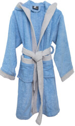 Παιδικο Μπουρνουζι Με Κουκουλα Naf Naf Kids Bathrobes Γαλαζιο (6-8 Ετων ...