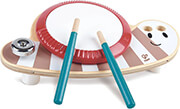 Τυμπανο & Ξυλοφωνο Hape Drum Slug Dan - Ξυλινα οικολογικα παιχνιδια ...