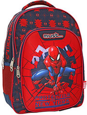 Σχολικη Τσαντα Πλατης Δημοτικου Spiderman Protector Of New York Must 3 ...