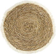 Χαλι Inart Derzie Απο Φυσικο Σχοινι Στρογγυλο (φ120cm) - Λευκα ειδη ...
