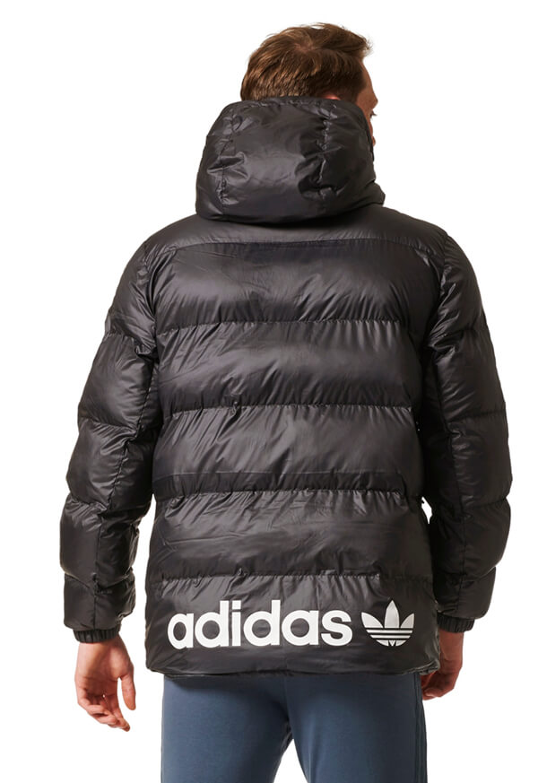 Μπουφαν Adidas Originals Hooded Heavy Jacket Μαυρο (xl) - Sportswear ...